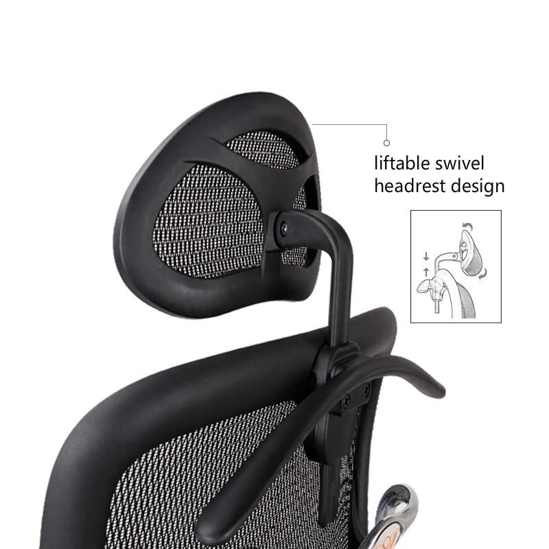 TFIIEXFL Ergonomic Waist Computer Chair Home Game Lift Study Office Chair Comfortable Sedentary Boss Intelligent Lumbar Support