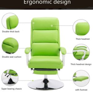 TFIIEXFL Beauty Chair Reclining Makeup Seat Waist Massage Soft Stool Household Lift Swivel Chair with Footrest Computer Seat