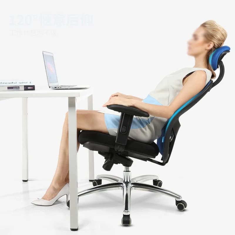 TFIIEXFL Ergonomic Computer Chair Home Swivel Chair Boss Seat Thicken Cushion Comfortable Reclinable Office Chair Sync Back Function