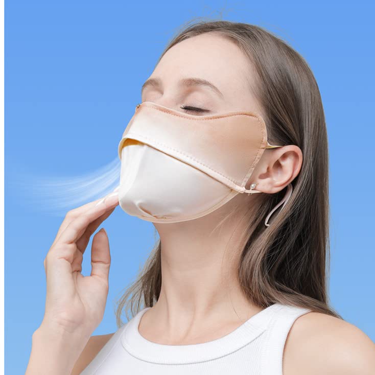 Ligart 2 Pieces Breathable UV Face Mask Washable Reusable Windproof Sun Protection Sports Face Mask for Women Cycling Working