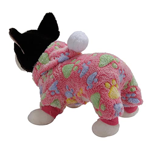 Puppy Clothes for Small Dogs Girl Cute and Pet Fall Winter Hooded Dog Clothing Flannel Cat Pet Clothes