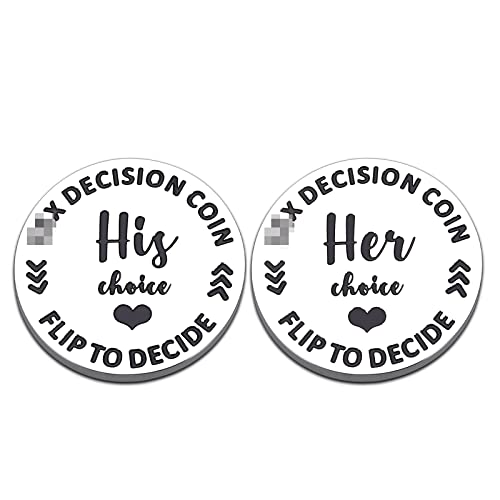 Funny Gifts for Women Men Valentines Day Gifts for Him Her Boyfriend Girlfriend Decision Coin Gifts for Husband Wife Bridal Bride Couples Gifts Wedding Gifts Engagement Birthday Anniversary Gag Gifts