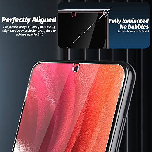 Orzero (3 Pack Screen Protector Compatible for Samsung Galaxy S23 5G Tempered Glass, Supports Ultrasonic Fingerprint 9H Anti-Scratch HD Bubble-Free (Lifetime Replacement)