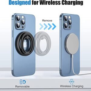 SUPERONE for MagSafe Phone Ring Holder, Adjustable Magnetic iPhone Kickstand, Phone Ring Stand, Removable Ring Grip Wireless Charging Only Compatible with iPhone 15 &14 & 13 & 12 Series & MagSafe Case