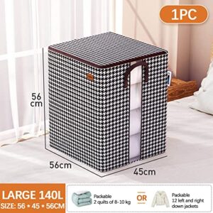 3 PCS Large Capacity Clothes Storage Bag Organizer Clothes Storage Bag Wardrobe Sorting Storage Box 180L/140L/100L