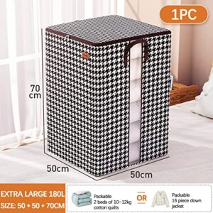 3 PCS Large Capacity Clothes Storage Bag Organizer Clothes Storage Bag Wardrobe Sorting Storage Box 180L/140L/100L