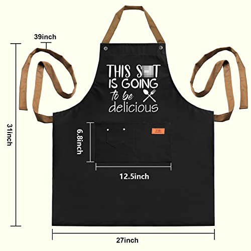 Gifts for Men Women, Gifts for Dad, Birthday Gifts for Mom, Funny Gifts for Mother's Day, Christmas, Chef Apron Gifts, BBQ Gifts for Husband Boyfriend, Grilling Aprons, Ideal Gifts from Wife Daughter