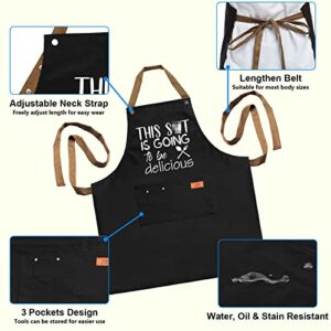 Gifts for Men Women, Gifts for Dad, Birthday Gifts for Mom, Funny Gifts for Mother's Day, Christmas, Chef Apron Gifts, BBQ Gifts for Husband Boyfriend, Grilling Aprons, Ideal Gifts from Wife Daughter