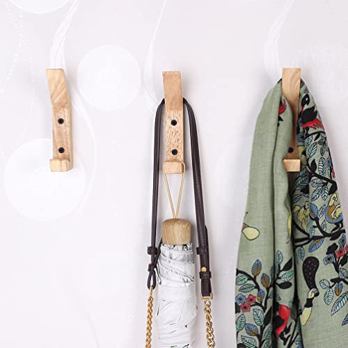 Cabilock Belt Hanger Belt Hanger Belt Hanger 2pcs Wooden Coat Hooks Wall Mounted Single Wall Wood Hook Rack Clothes Hat Hanger Towel Rack Hat Hangers Hat Hangers Hat Hangers