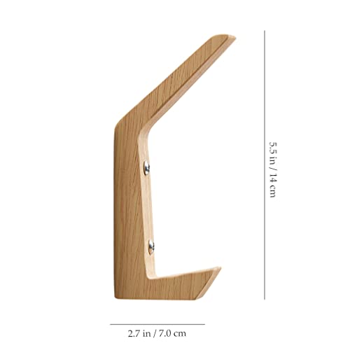 Cabilock Belt Hanger Belt Hanger Belt Hanger 2pcs Wooden Coat Hooks Wall Mounted Single Wall Wood Hook Rack Clothes Hat Hanger Towel Rack Hat Hangers Hat Hangers Hat Hangers