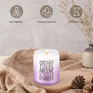 GSPY Vanilla Scented Candles - Thank You Gifts, Appreciation Gifts for Women, Men - Teacher Gifts, Nurse Gifts, Graduation Gifts - Funny Birthday Gifts for Mom, Friend, Coworker, Sister, Her