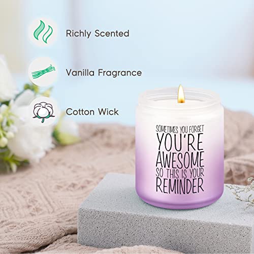 GSPY Vanilla Scented Candles - Thank You Gifts, Appreciation Gifts for Women, Men - Teacher Gifts, Nurse Gifts, Graduation Gifts - Funny Birthday Gifts for Mom, Friend, Coworker, Sister, Her