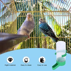 4 Pack Plastic Bird Water Dispenser Automatic Bird Cage Water Dispenser Food Drink Bowl for Cage Aviary Parrots Budgie Cockatiel Lovebirds 60ml Lovebirds