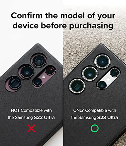 Ringke Onyx [Feels Good in The Hand] Compatible with Samsung Galaxy S23 Ultra Case, Anti-Fingerprint Technology Prevents Oily Smudges Non-Slip Enhanced Grip Precise Cutouts for Camera - Black