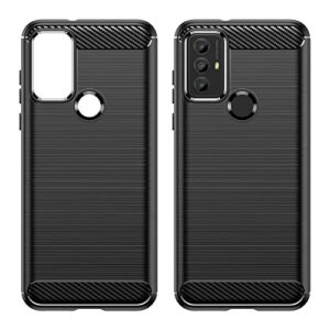 for Moto G Play 2023 Case,with HD Screen Protector,Shock-Absorption Flexible TPU Bumper Cove Soft Rubber Protective Case for Motorola Moto G Play 2023 (Black)