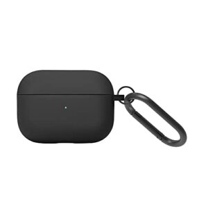 native union roam case for airpods pro 2 – silky & matte liquid silicone case with clip - compatible with airpods pro and airpods pro 2nd generation (black)