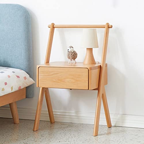 FFNUM Bedside Table Locker Wood Bedside Table Simple Living Room Coffee Table Bedroom Bedside Table Locker Shelf Height 28.97 Inches Night Stand