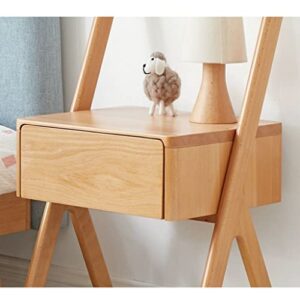 FFNUM Bedside Table Locker Wood Bedside Table Simple Living Room Coffee Table Bedroom Bedside Table Locker Shelf Height 28.97 Inches Night Stand