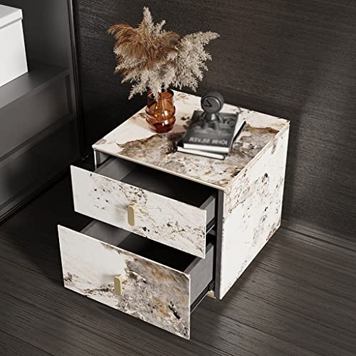 Bedside Table Bedside Cabinet Storage Cabinet Modern European Style Living Room Bedroom Storage Cabinet Bedside Shelf Small Cabinet Rock Board Bedside Table Night Stand