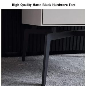 Bedside Table Bedroom Bedside Wood Single Drawer Tall End Table with Metal Legs Large Capacity Storage Cabinet Modern Style Furniture for Bedroom Living Room 19" H Night Stand (Color : B)