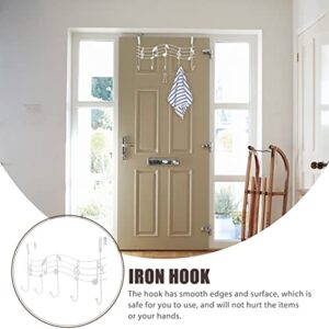 Zerodeko Key Hook Over Door Towel Rack Over The Door Music Rack Music Note Metal Hook Over Door Hanging Organizer Clothes Coat Hat Bag Wall Hanger Heavy Duty Metal Hangers Over Door Towel Rack