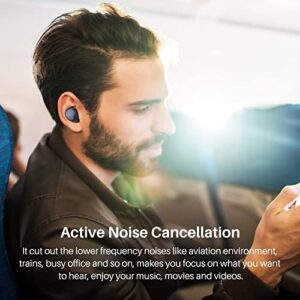 TOZO NC9 2022 Version Hybrid Active Noise Cancelling Wireless Earbuds,in Ear Headphones IPX6 Waterproof Bluetooth 5.3 Stereo Earphones, Immersive Sound Premium Deep Bass Headset Royal Blue (Renewed)