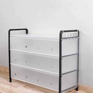 N/A Simple Dormitory Bedroom Space Multi-Layer Shoe Rack Multi-Function Household Dust-Proof Artifact Storage Shoes Rack