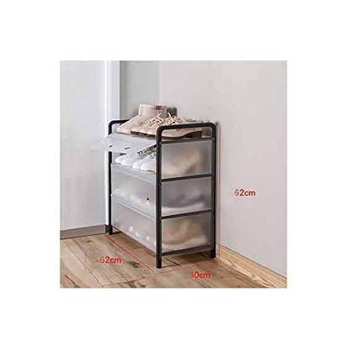 N/A Simple Dormitory Bedroom Space Multi-Layer Shoe Rack Multi-Function Household Dust-Proof Artifact Storage Shoes Rack