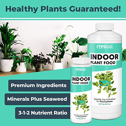 Indoor Plant Food for Houseplants, Liquid Fertilizer 8 oz (250mL)