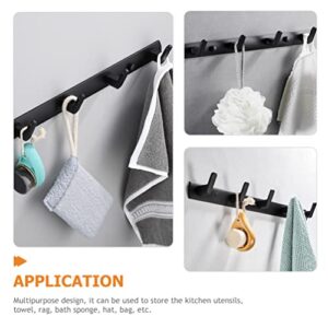 DOITOOL Over The Door Towel Rack Door Hanger Wall Hook Rack Metal Coat Hat Hanger Entryway Rack Rail Hook Towel Robes Hanger for Living Room Bedroom Coat Hanger Over The Door Hanger