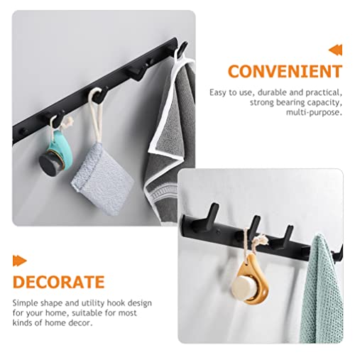 DOITOOL Over The Door Towel Rack Door Hanger Wall Hook Rack Metal Coat Hat Hanger Entryway Rack Rail Hook Towel Robes Hanger for Living Room Bedroom Coat Hanger Over The Door Hanger