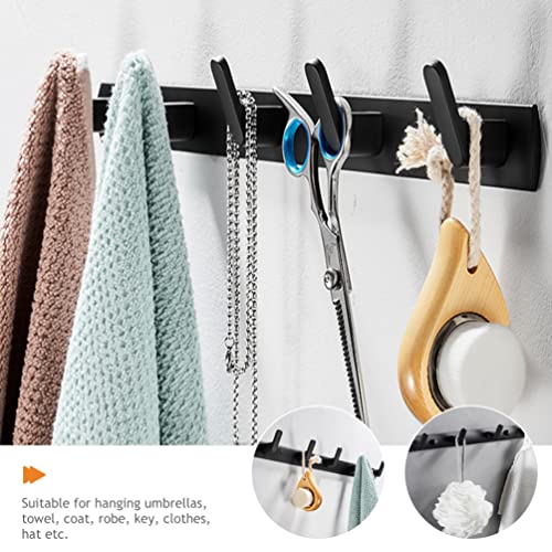 DOITOOL Over The Door Towel Rack Door Hanger Wall Hook Rack Metal Coat Hat Hanger Entryway Rack Rail Hook Towel Robes Hanger for Living Room Bedroom Coat Hanger Over The Door Hanger