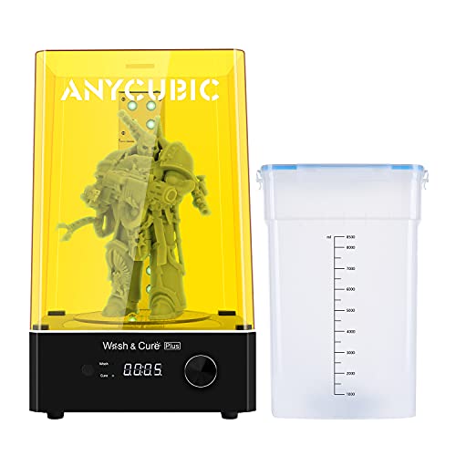 ANYCUBIC Wash Cure Machine Plus and Water Washable 3D Printer Resin (Clear, 1000g)