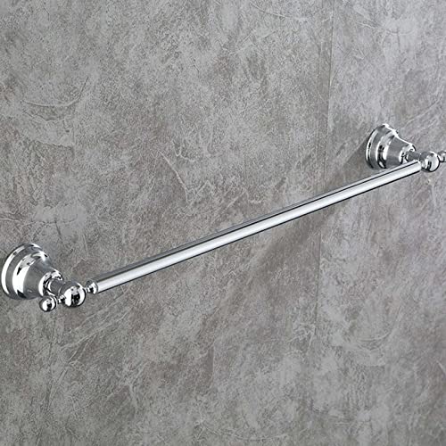 ONEMTB Wall Mounted Towel Bar Silver, SUS 304 Stainless Steel Bathroom Towel Rack Length 63cm Modern Towel Holder for Hostel Apartment, Home Décor-63cm