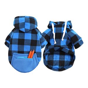 pet autumn and winter fleece zipper pocket sweatshirt soft vest outfit for dogs walking travel apparel hoodies cute warm pet clothes