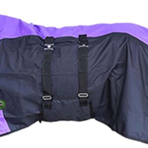 Epic Turnout Blanket 1200 Denier Purple and Black (74")