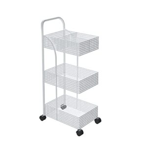 slnfxc scandinavian iron shelves bedroom kitchen metal removable bathroom storage rack with wheels trolley