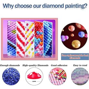 Stitch Diamond Painting Kits 2 Pack-Stitch Diamond Art for Adults Kids Beginners,5D Diamond Painting Stitch for Gift Home Wall Decor (12 x 16 inch)