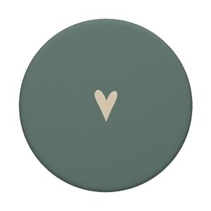 Beige / Sand / Tan Cute Heart Love Romantic Heart PopSockets Standard PopGrip