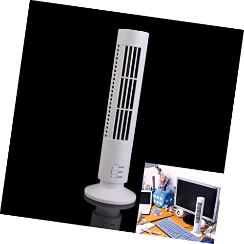 FAVOMOTO small USB fan rechargeable fan small pocket fan Portable Tower Fan Cold Air Fan USB hand fan Oscillating fan dorm fan rechargeable an Portable Cooling fan Gift white travel mini