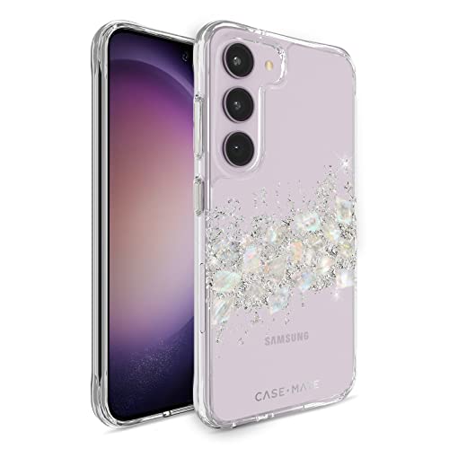 Case-Mate Samsung Galaxy S23 Plus Case [6.6"] [12FT Drop Protection] [Wireless Charging] Touch of Pearl Phone Case for Samsung Galaxy S23 Plus - Cute Sparkle Mother of Pearl Case w/Anti-Scratch Tech