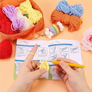 PP OPOUNT Crochet Kit for Beginners, 12 PCS Simple Crochet Kit, Beginner Crochet Kit for Adults and Kids, Learn to Crochet with Step-by-Step Instruction and Video Tutorials (Patent Product)