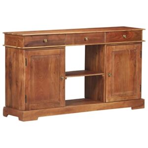 vidaxl sideboard 53.1"x13.8"x29.5" solid acacia wood