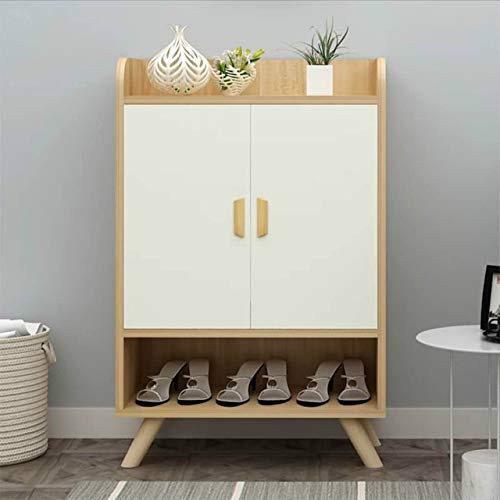 N/A Shoe Cabinet Simple Simple Entrance Hall Door Solid Wood Legged Living Room, Multi-Purpose Storage (Color : E)