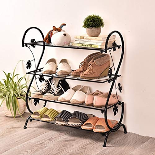 N/A Multi-Layer Storage Shoe Cabinet Iron Simple Shoe Rack Household Home Door Small Shoe Rack Type Economic Iron Shoe Rack