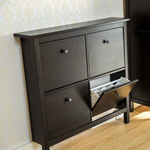 N/A Fashion Home Shoe Cabinet Solid Wood His Doumen Hall Cabinet Simplified Mail Delivery (Color : OneColor)