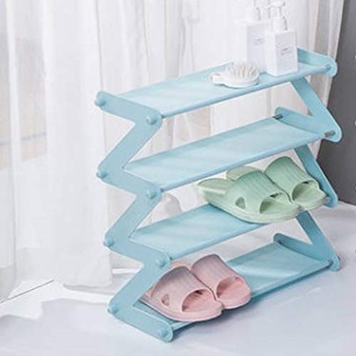 N/A Simple Stainless Steel Assembled Shoe Rack Save Space Slippers High Heels Home Dormitory Foldable Multi-Layer Storage