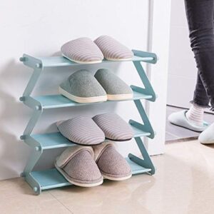 N/A Simple Stainless Steel Assembled Shoe Rack Save Space Slippers High Heels Home Dormitory Foldable Multi-Layer Storage