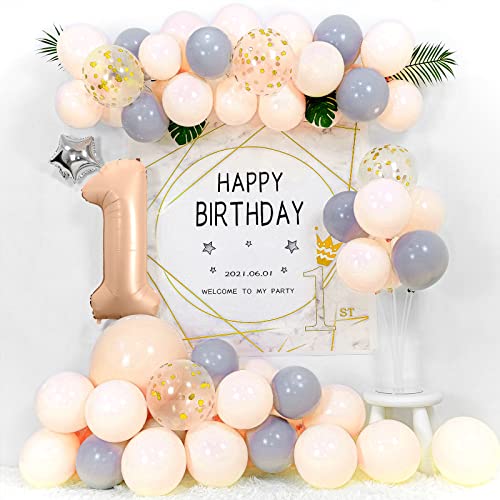 MJartoria Bundle 40 Inch Caramel 31 Number Balloons 31st Birthday Foil Balloon Large Digital Balloon for Birthday Party Wedding Anniversary Baby Shower Decorations