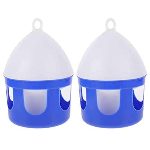 PATKAW 2 Pcs Pigeon Water Feeder Pet Drinker Dispenser Water Pot Container Automatic Bird Feeders Water Dispenser for Pet Parrot Sparrow 2L